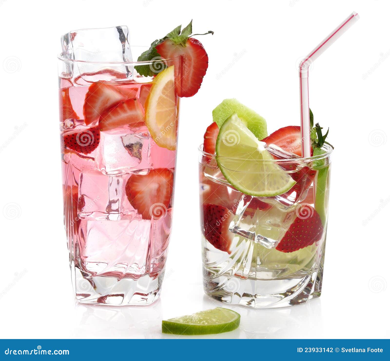 Fruit Drinks with Ice stock photo. Image of glass, colorful - 23933142