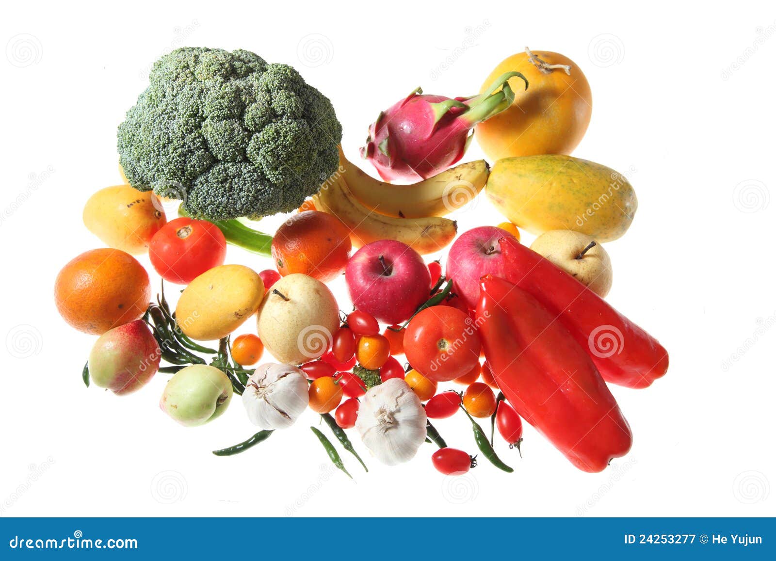 Fruit en groente stock afbeelding. Image of draak, bloemkool - 24253277