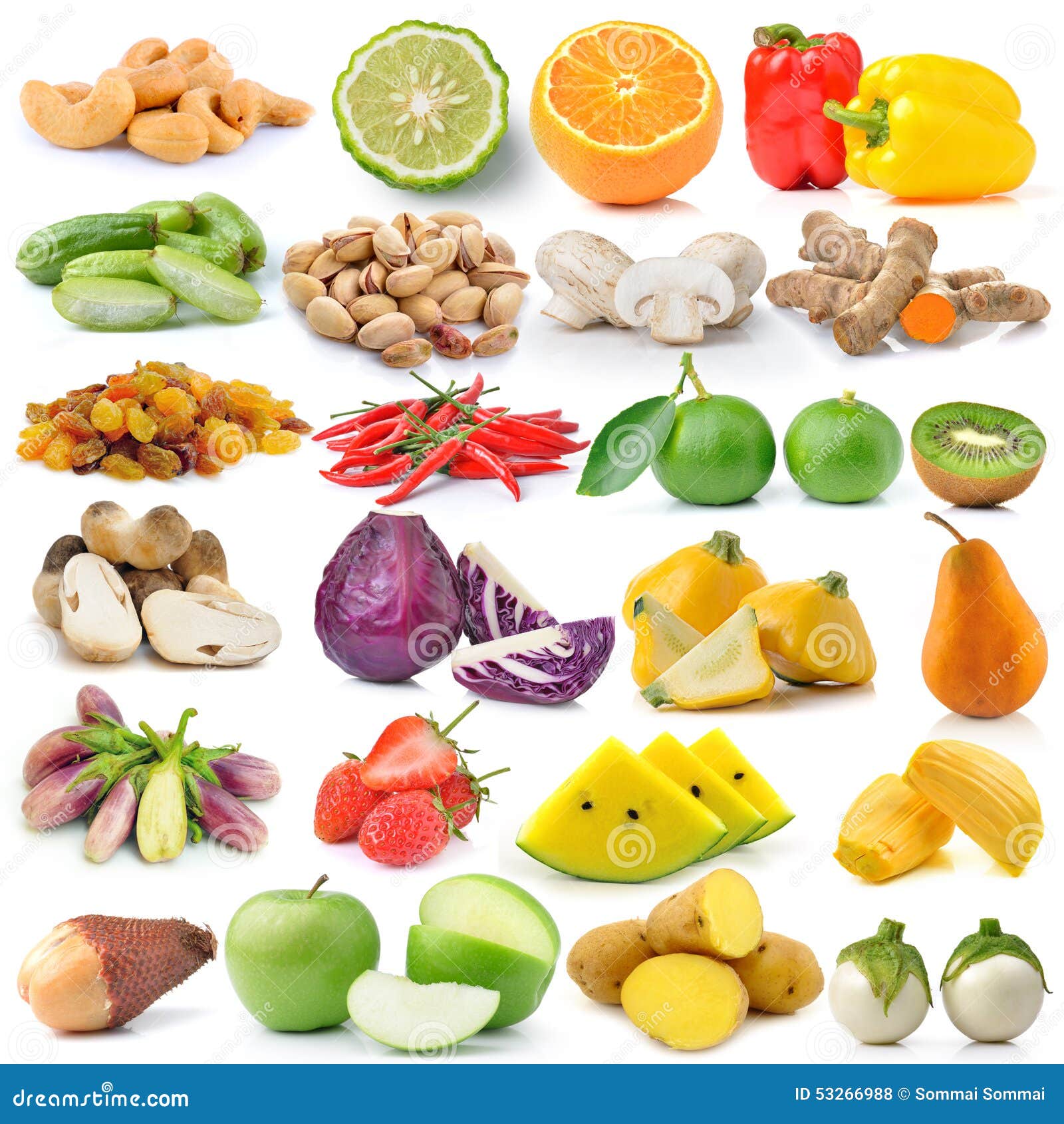 Fruit En Groente Op Witte Achtergrond Stock Foto - Image of plantaardig ...