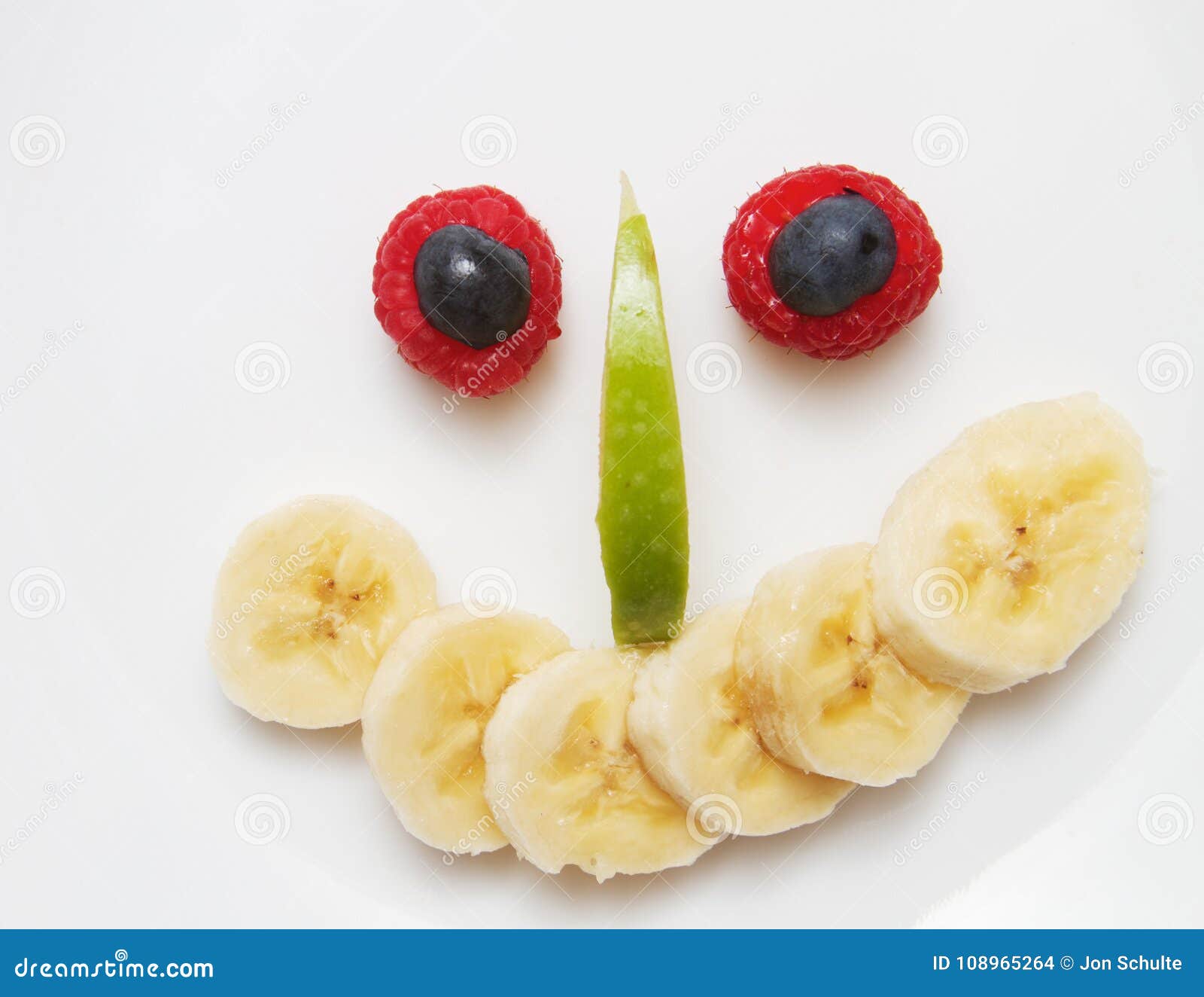 Fruit Face Plate stock photo. Image of emotion, arranged - 108965264