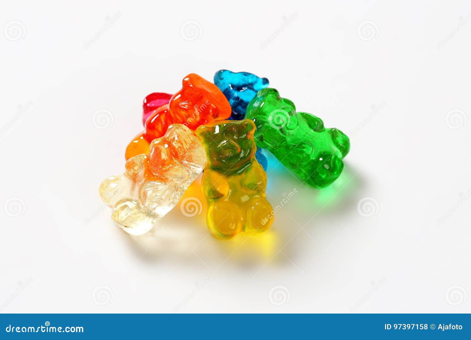 Fruit flavored gummy bears editorial stock photo. Image of gelatin ...