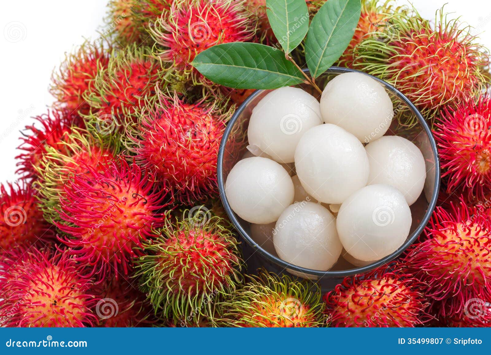 Fruit frais de ramboutan image stock. Image du fermer - 35499807