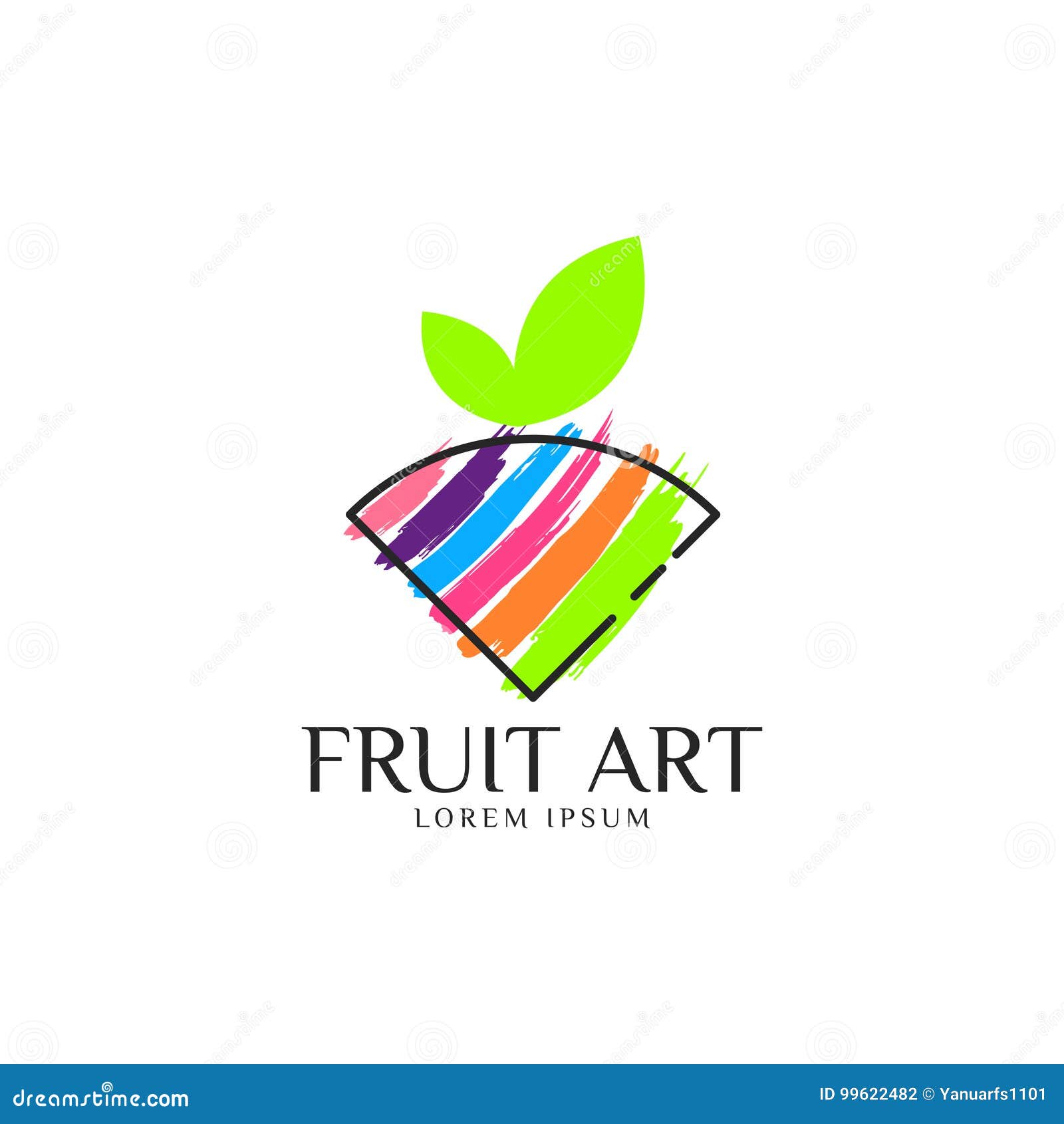 Fruit frais Logo Vector illustration de vecteur. Illustration du ...