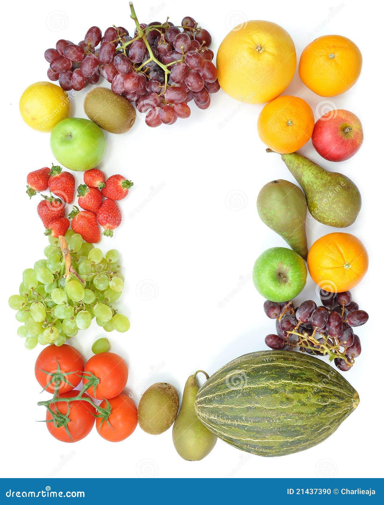 Fruit frame stock photo. Image of snack, grapes, apples - 21437390