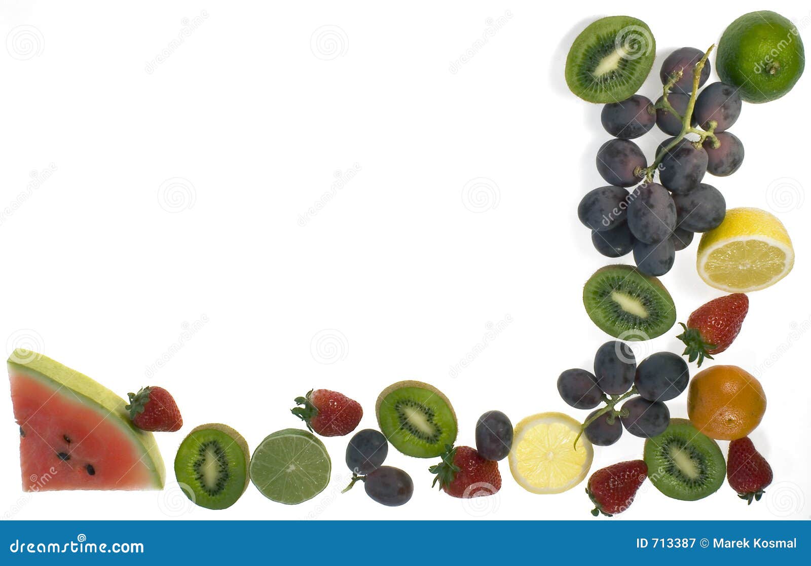 Fruit frame stock image. Image of sweet, kiwi, lemon, closeup - 713387