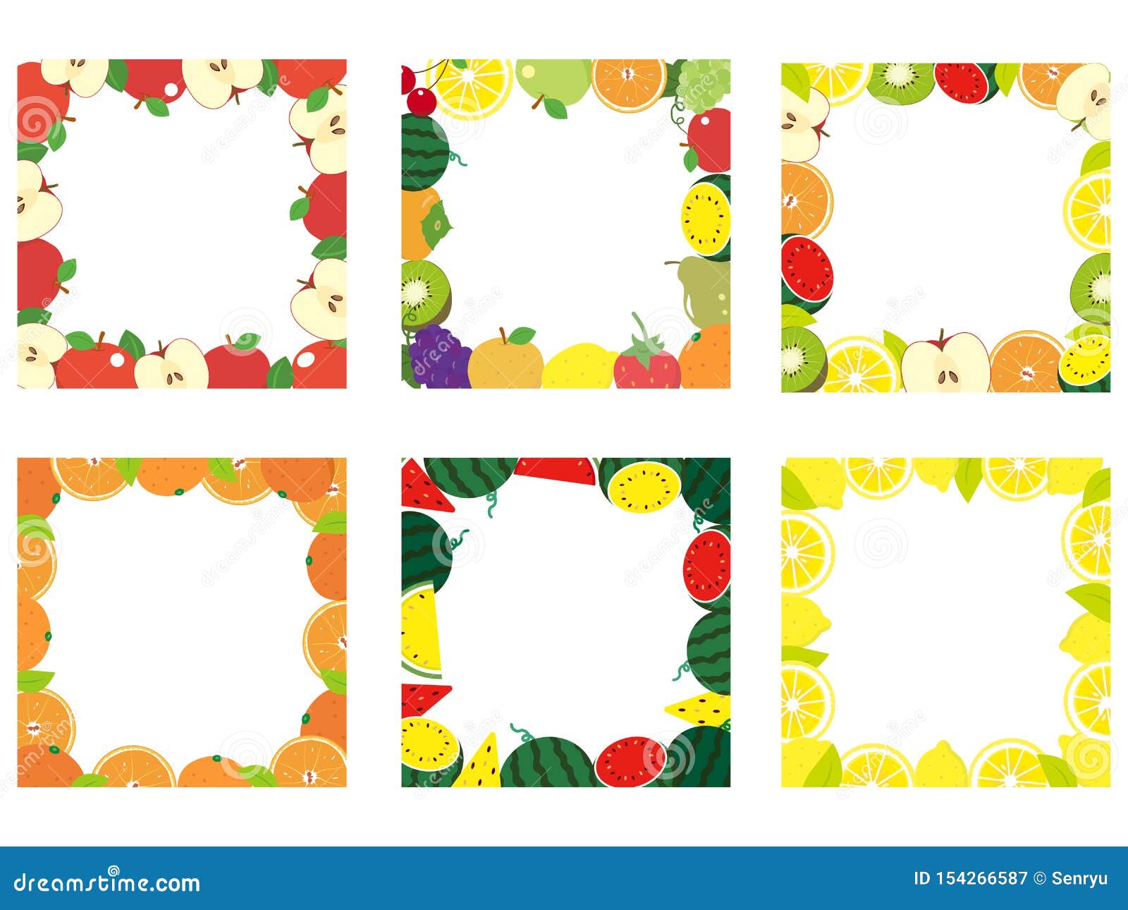 Fruit frame1 illustration de vecteur. Illustration of lame - 154266587