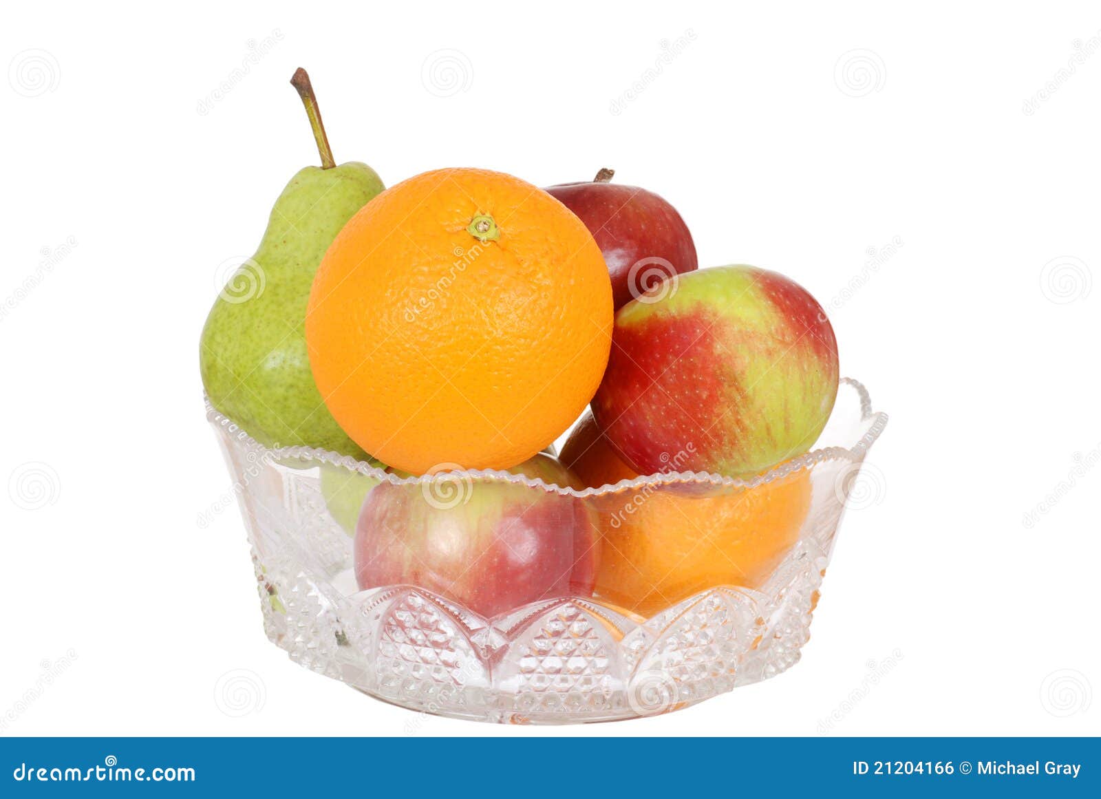 Fruit in glass bowl stock photo. Image of pile, closeup - 21204166