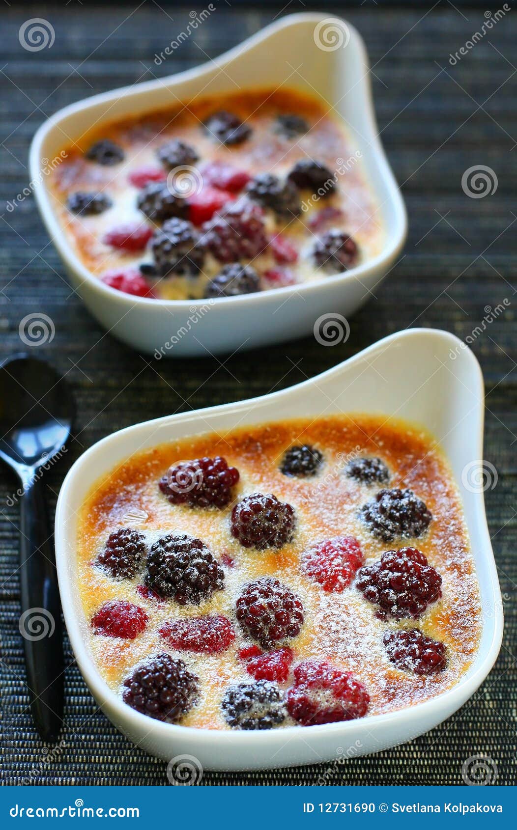 Fruit gratin stock photo. Image of gratin, food, raspberry - 12731690