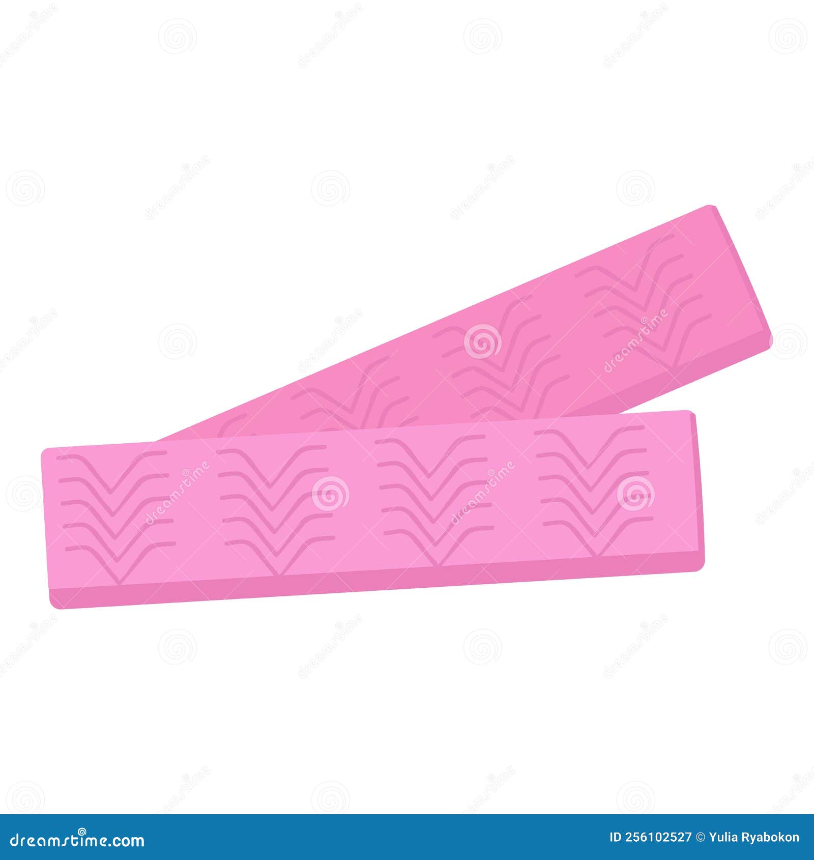 Fruit Gum Sticks Icon Cartoon Vector. Candy Bubble Stock Vector ...