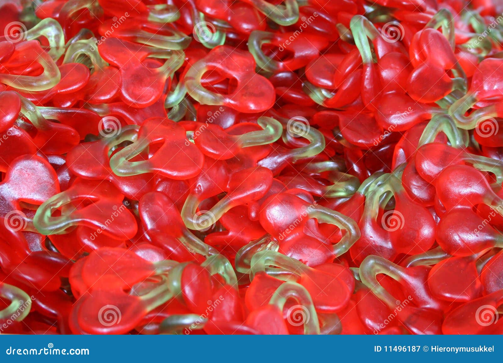 Fruit gummy cherries stock image. Image of colored, cherries - 11496187