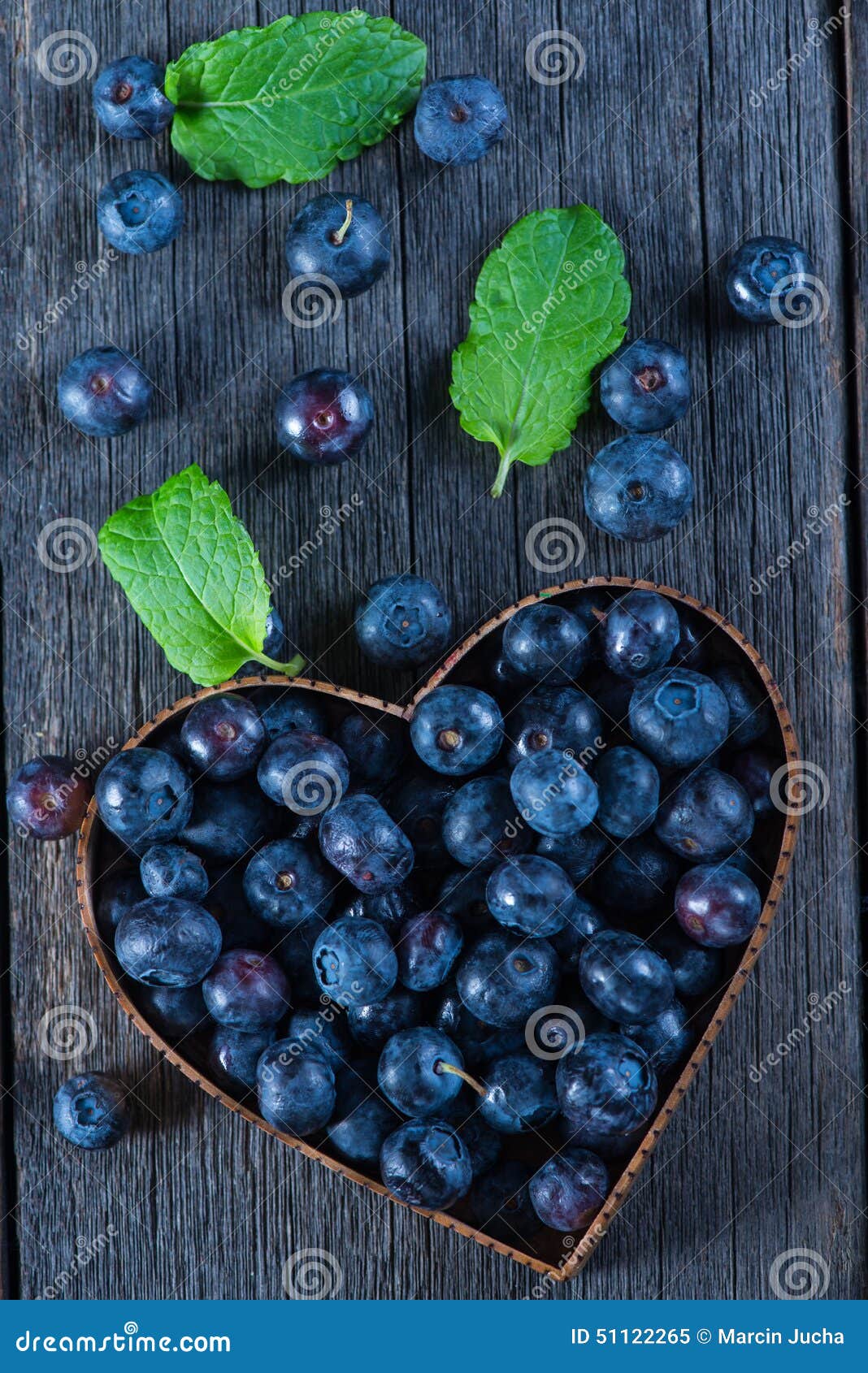 Fruit Heart Shape of Blueberries from Above Stock Image - Image of ...