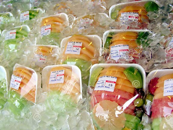 Fresh Fruit on Ice stock image. Image of eating, grape - 7054387