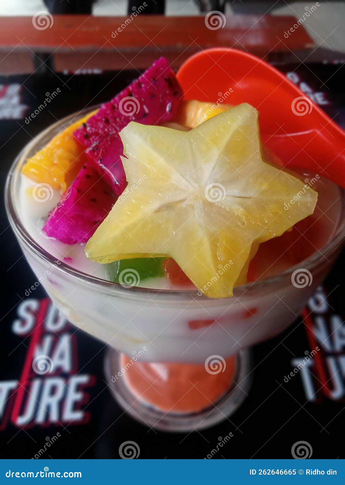 Fruit Ice is Cool Sweet Milk Stock Image - Image of milk, cool: 262646665