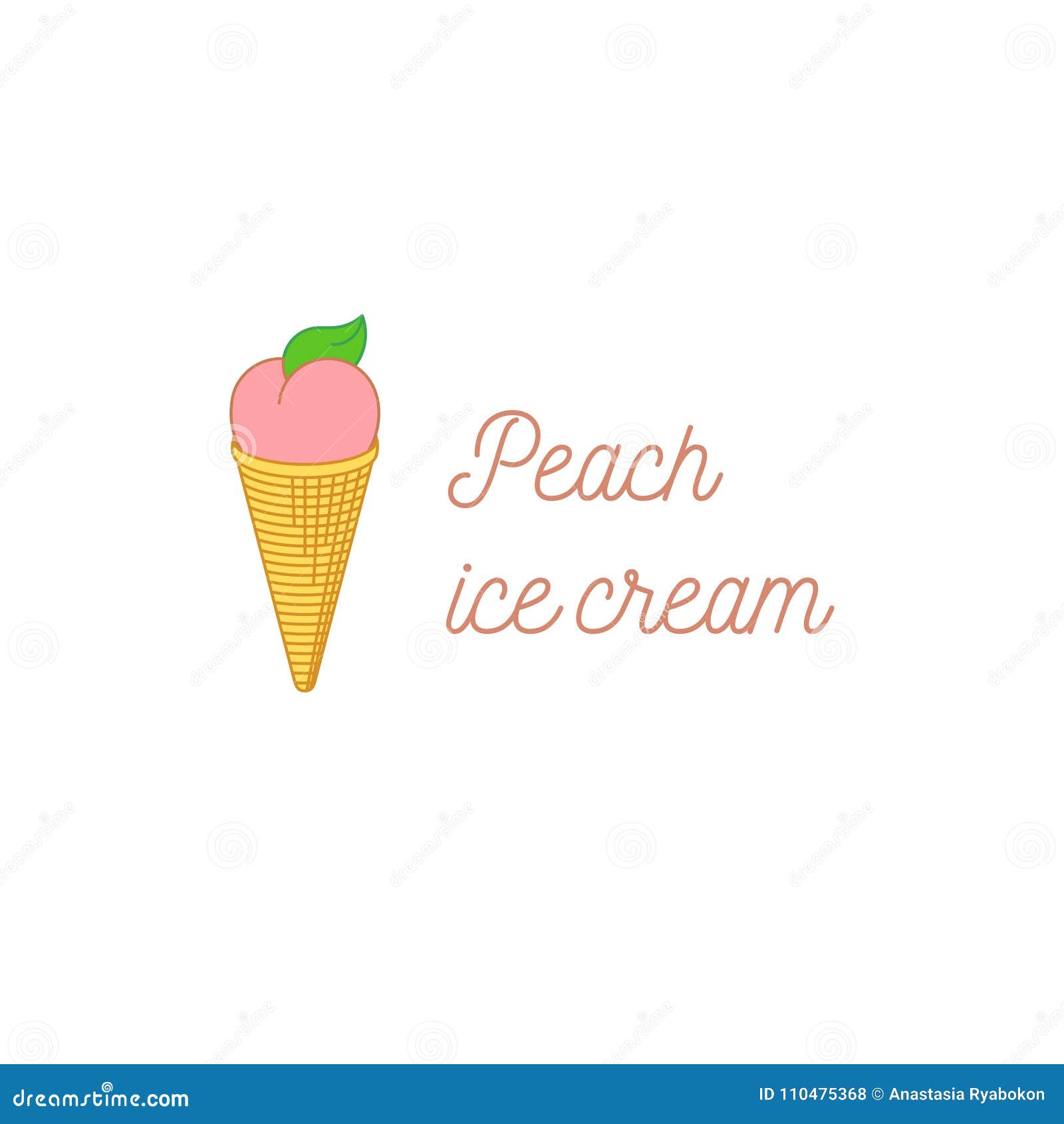 Fruit Ice Cream Logo Vector Stock Vector - Illustration of fruit ...