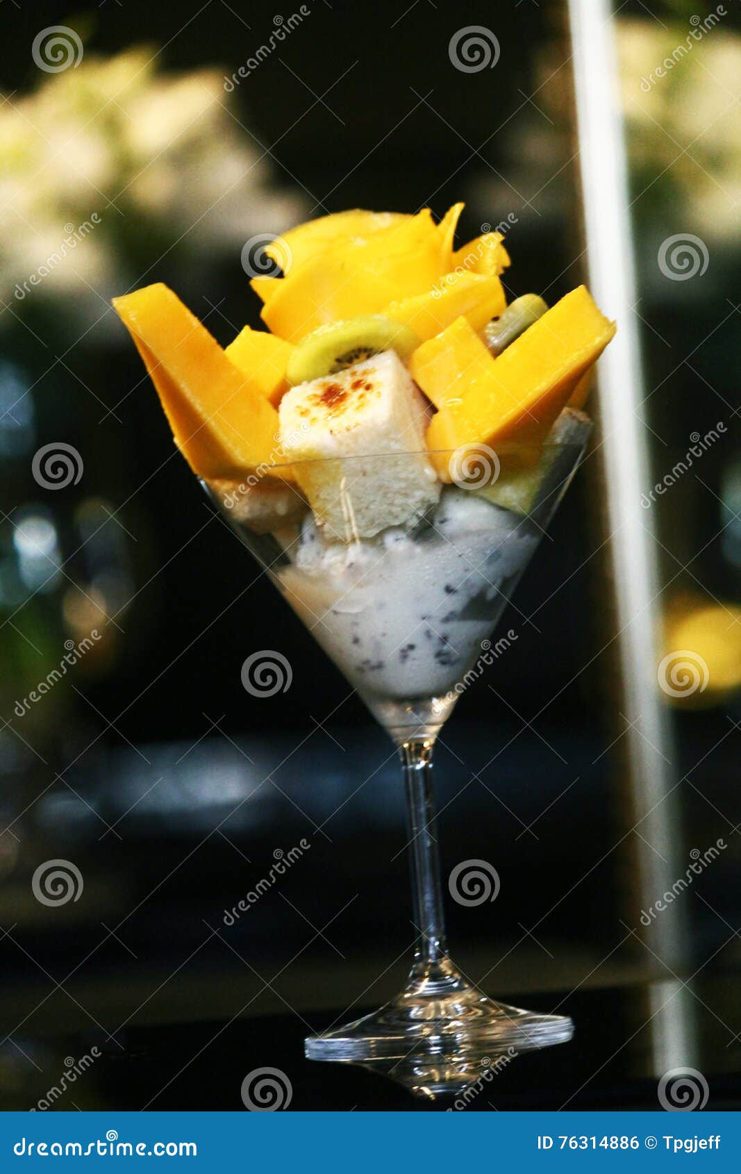 Fruit icecream stock photo. Image of vertical, gourmet - 76314886