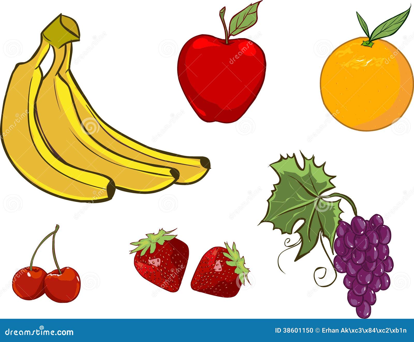 Fruit illustration stock illustration. Illustration of fruit - 38601150