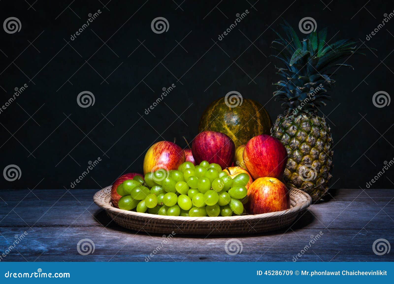 Fruit stock image. Image of leaf, pineapple, light, color - 45286709