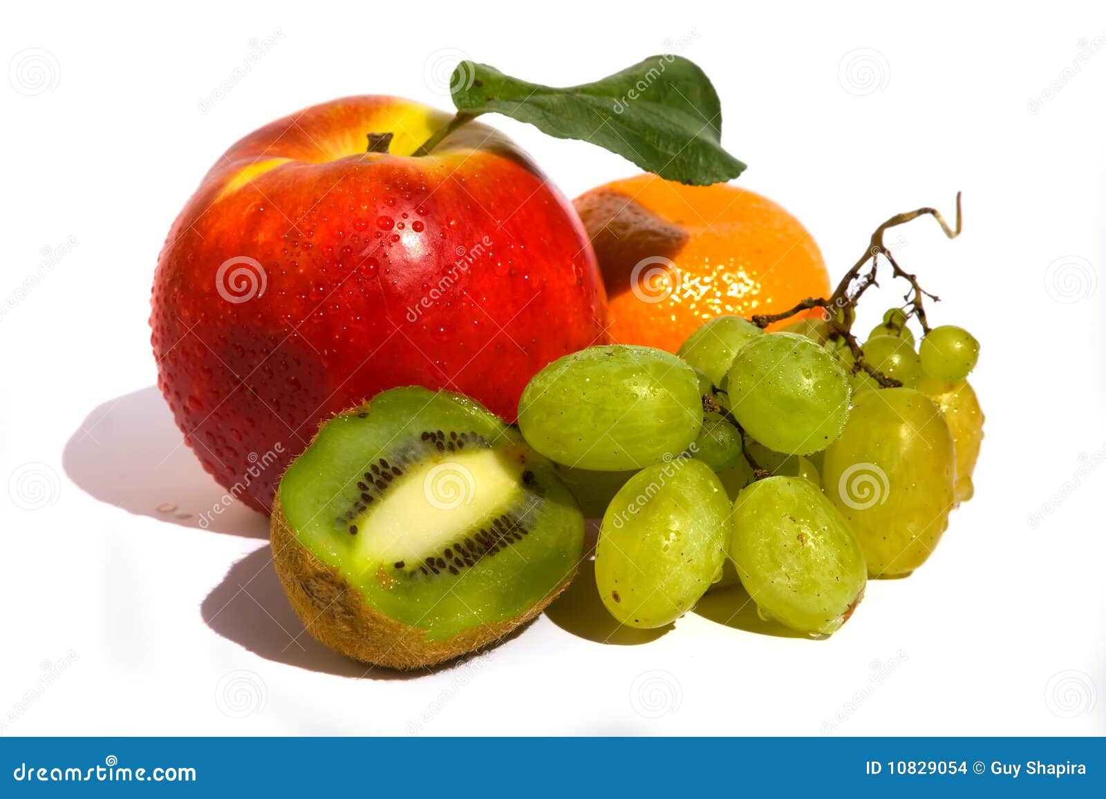 Fruit isolated on a white stock photo. Image of grape - 10829054