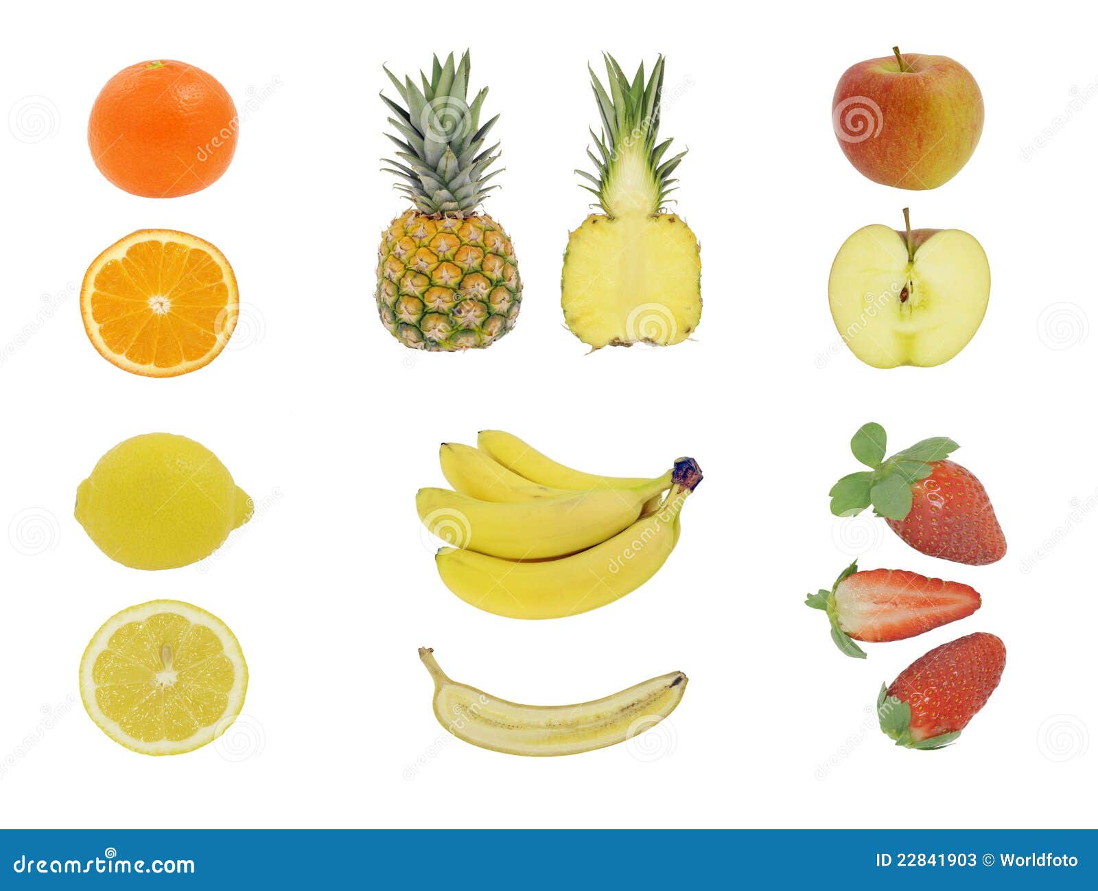 Fruit isolated on white stock image. Image of isolated - 22841903