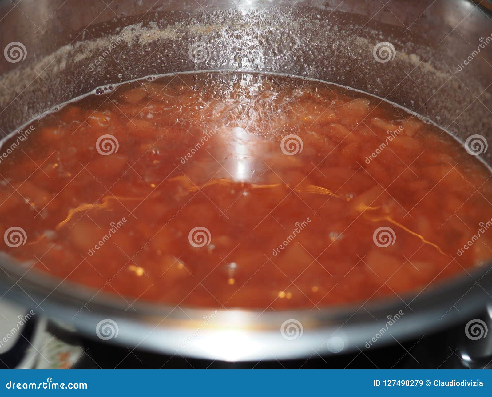 Fruit jam preparation stock image. Image of nutrition - 127498279
