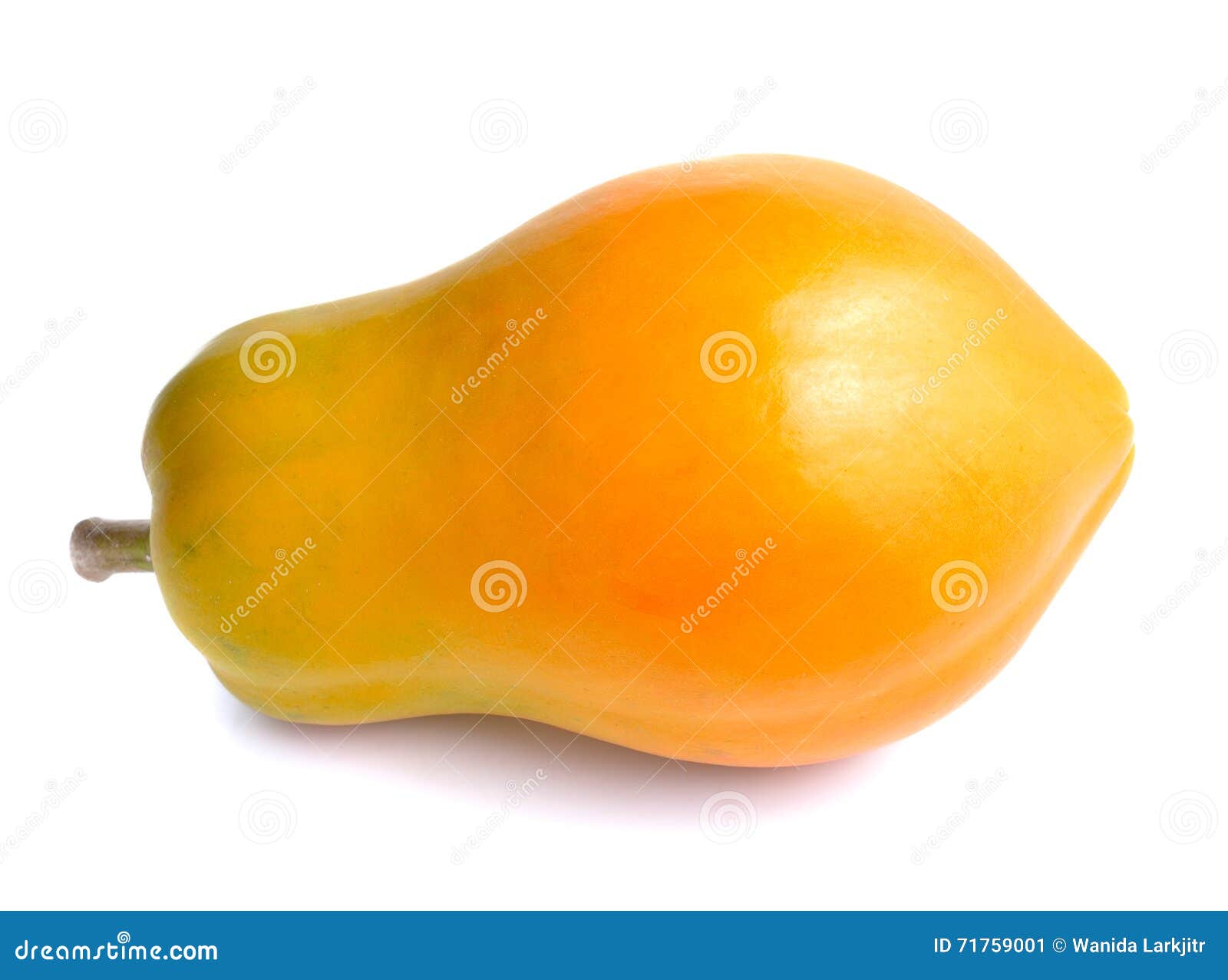 Fruit Jaune Vert Entier De Papaye Image stock - Image du vert, jaune ...