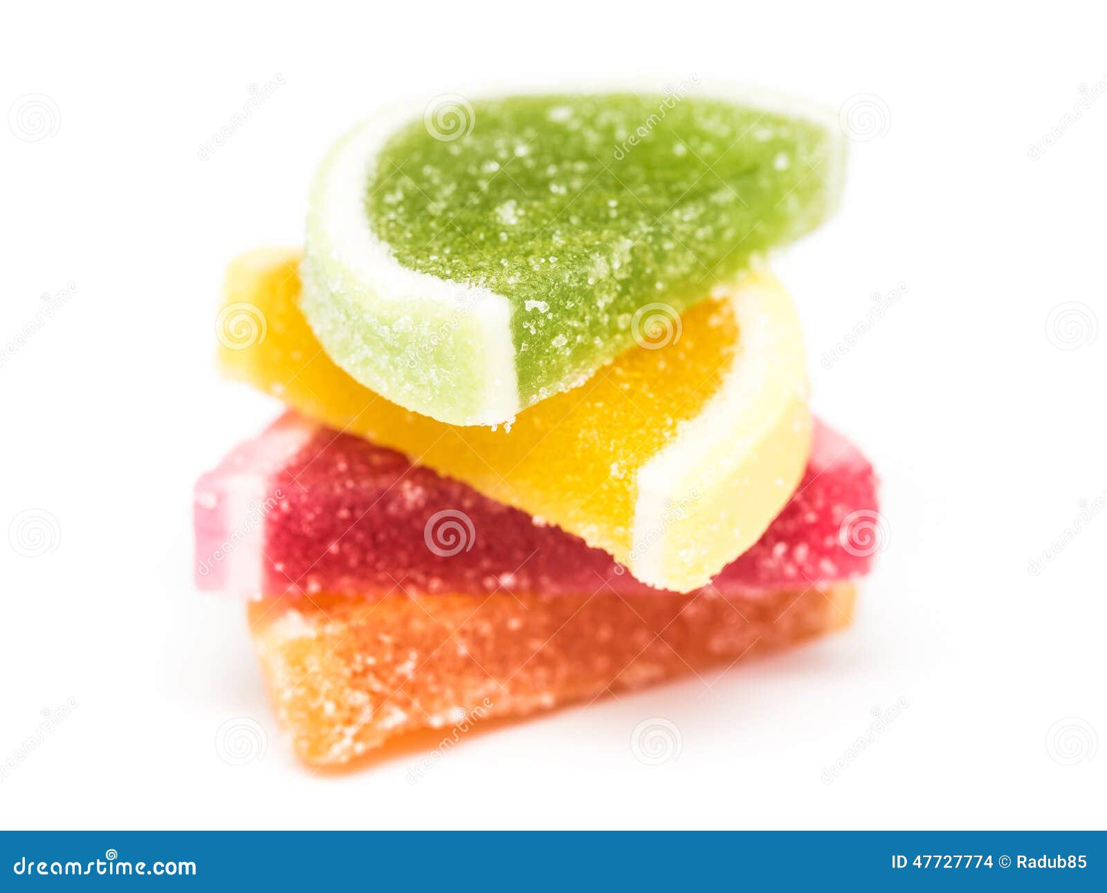 Fruit Jelly Top Group Isolated Stock Photo - Image of orange, marmelade ...