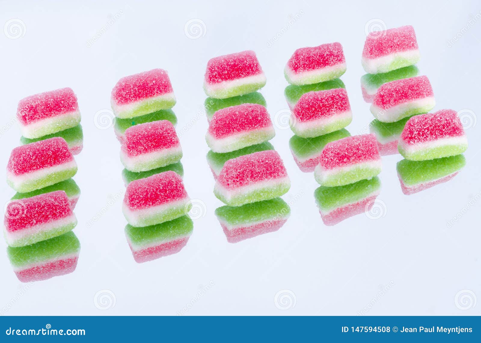 Fruit Jelly Watermelon Candies Isolated Stock Photo - Image of fruit ...