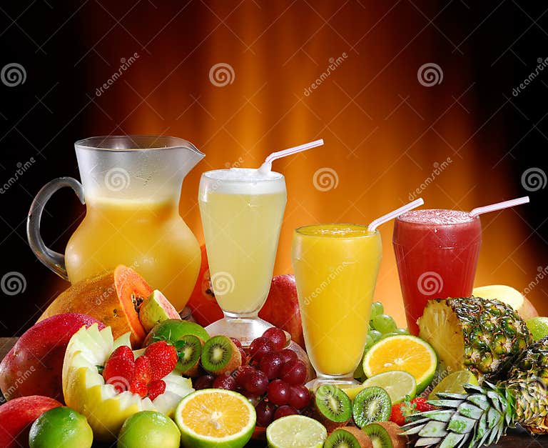 Fruit juice stock image. Image of fresh, healthy, collection - 15372891