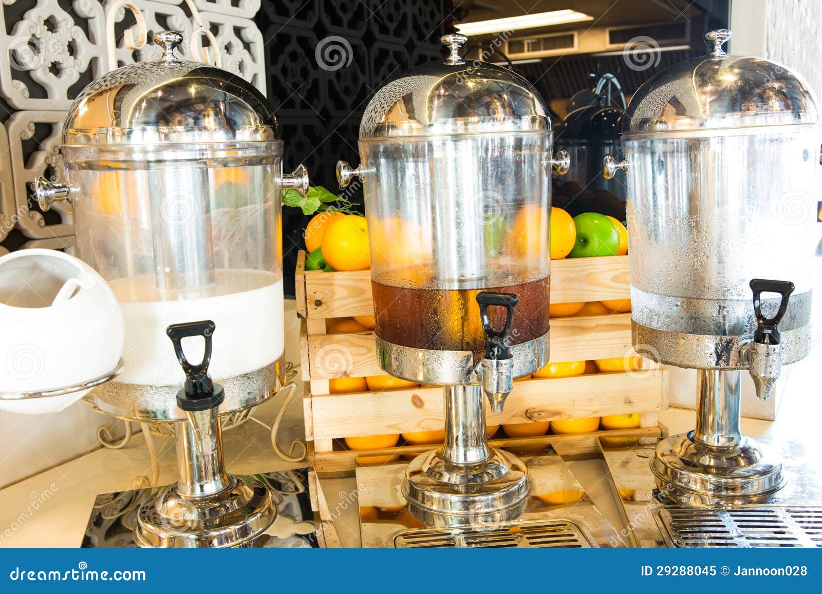 Fruit Juice on Buffet Table Stock Image - Image of banquette, juice ...