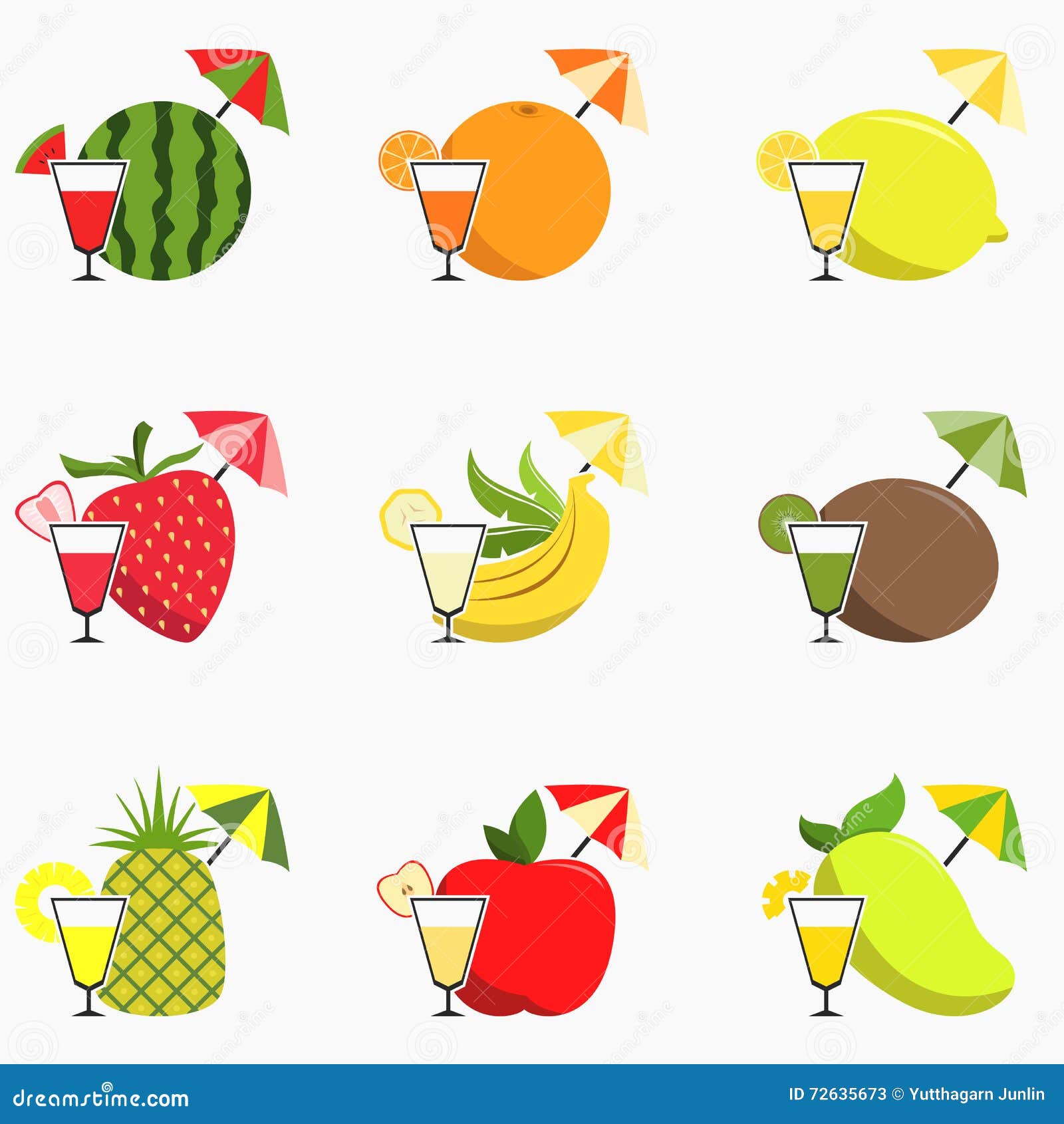 Fruit Juice Icon stock vector. Illustration of produce - 72635673