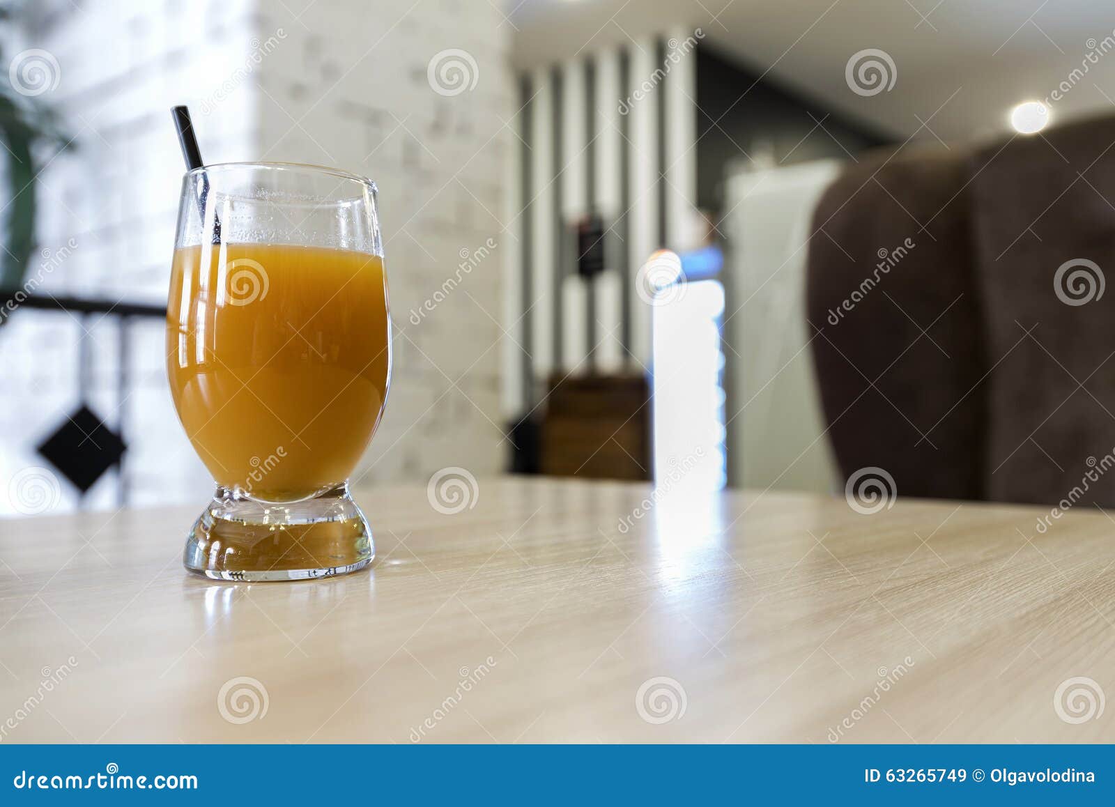 Fruit Juice on Table in a Cafe Stock Image - Image of juicy, beverage ...