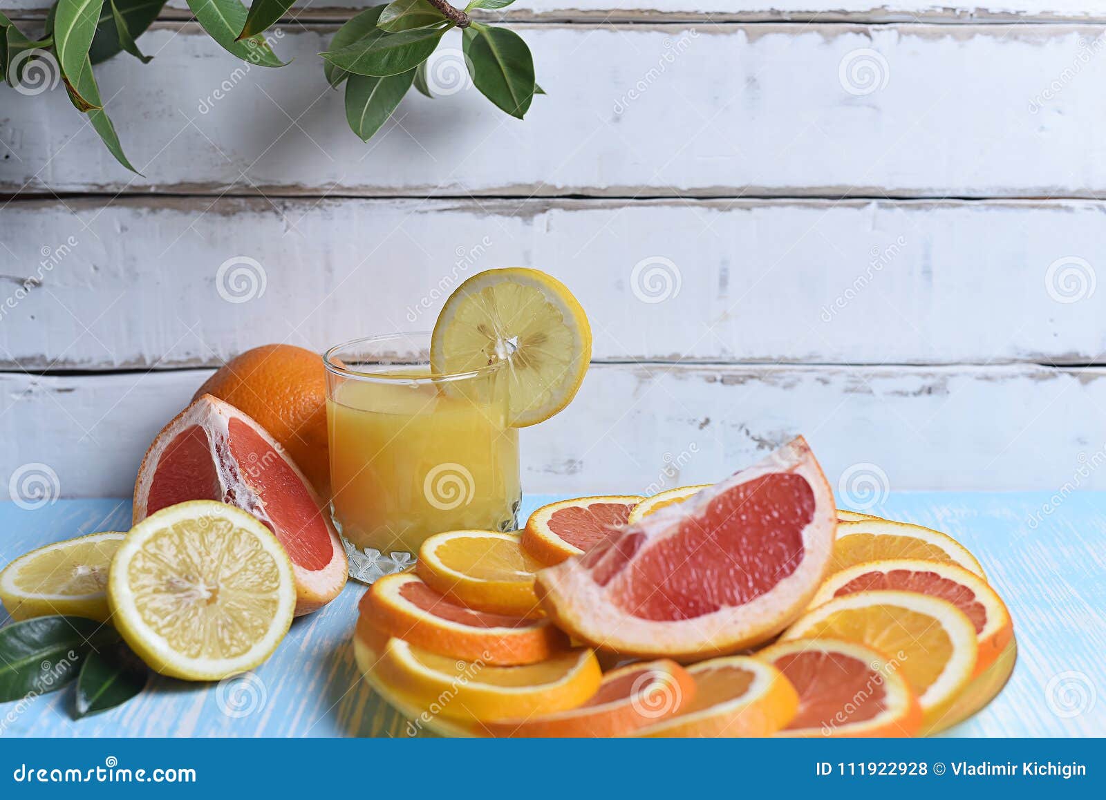 Fruit and Juice on the Table Stock Photo - Image of grapefruit ...
