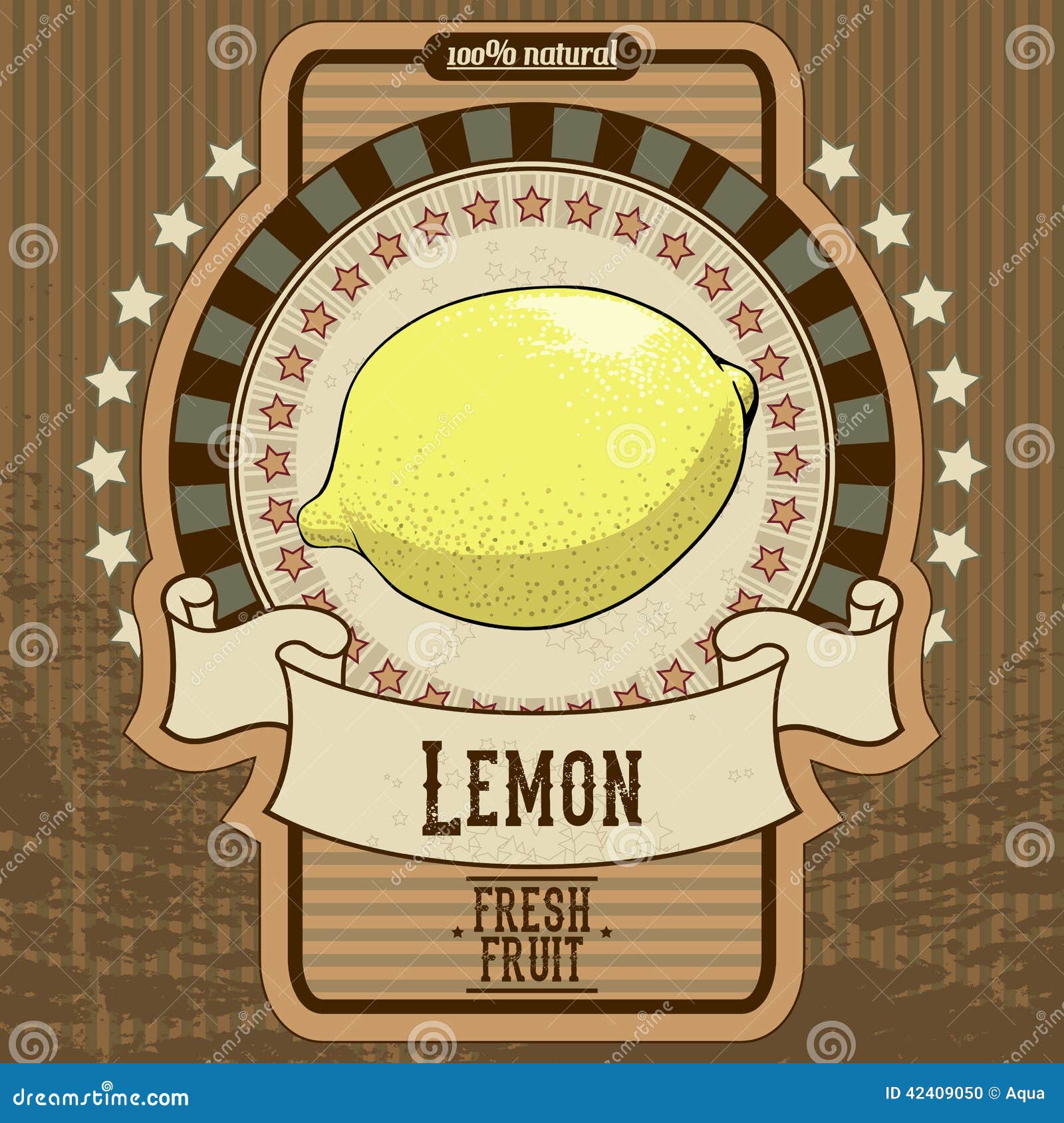 Fruit label stock vector. Illustration of text, banner - 42409050