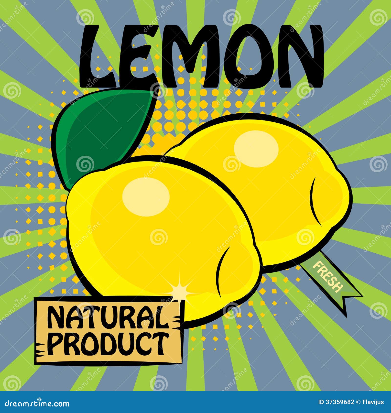 Label For Lemon Juice Or Fruits. Bright Premium Stock Photo ...