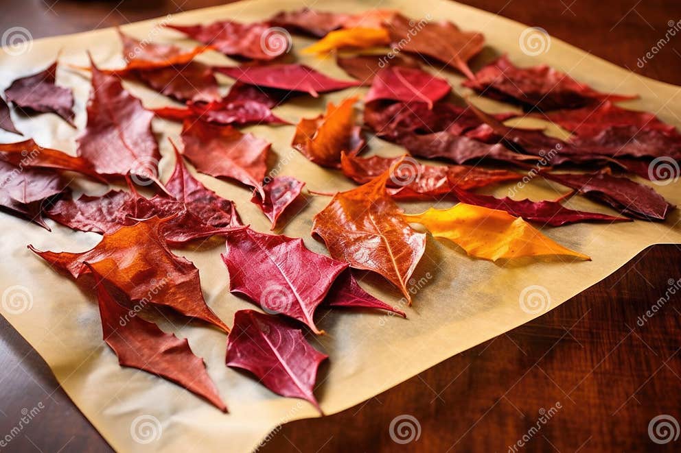 Fruit Leather Drying on Parchment Paper Stock Image - Image of leather ...