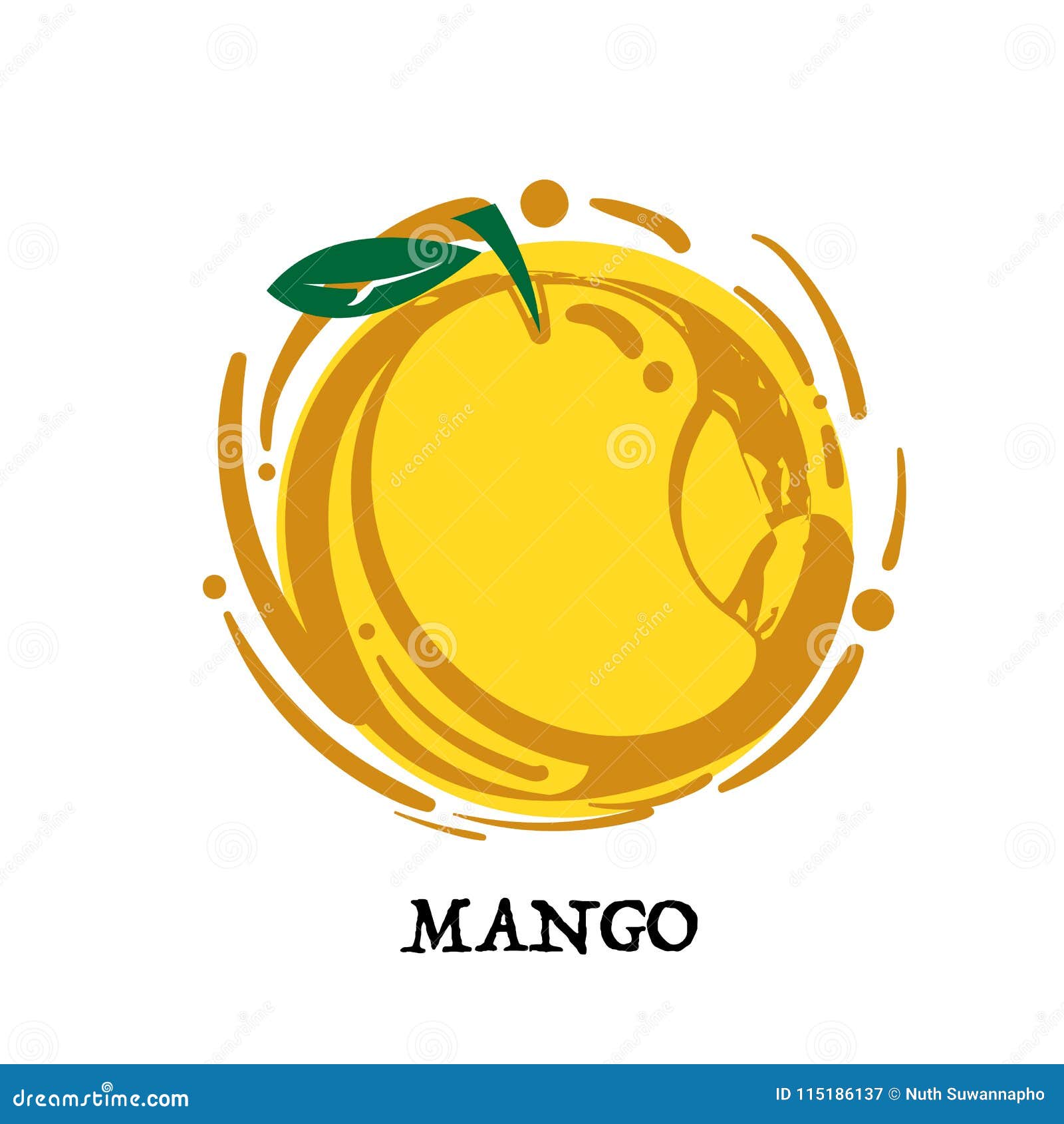 Fruit Mango Graphic Element Design Icon Symbol Stock Vector ...