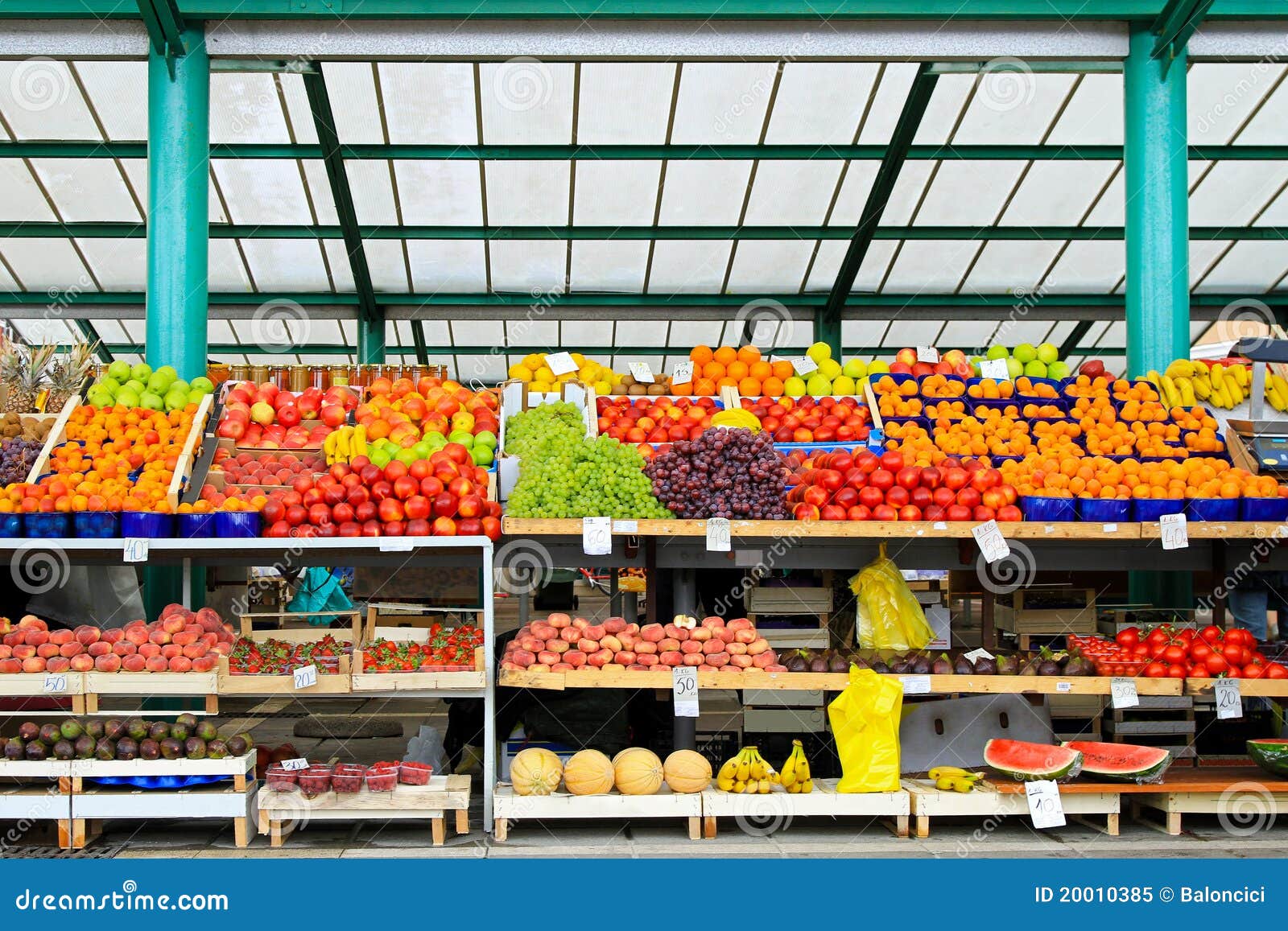 Fruit market stock image. Image of fruits, variety, crate - 20010385
