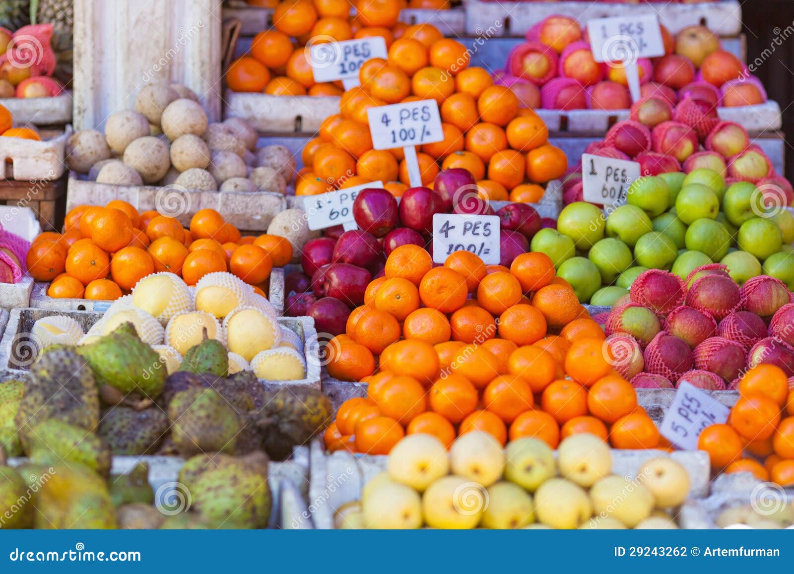 Fruit market stock photo. Image of lemon, mangosteen - 29243262