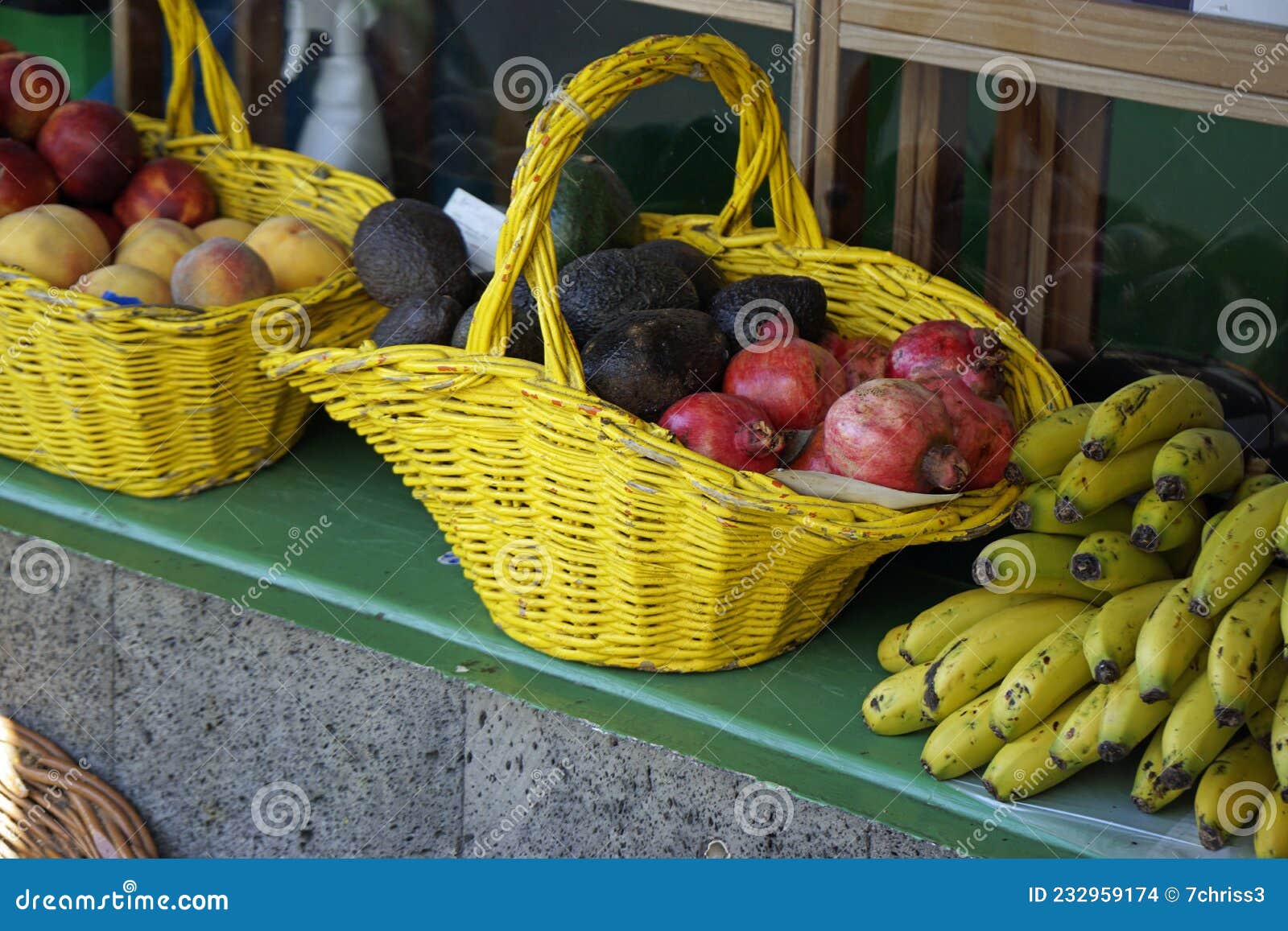 Fruit market on the azores stock photo. Image of fruit - 232959174
