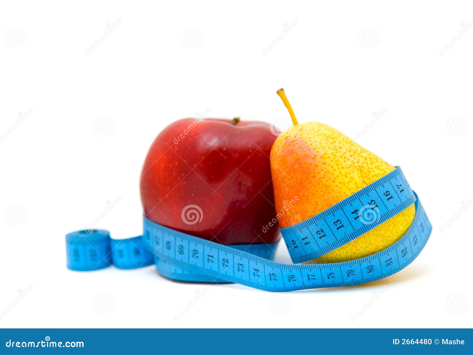 Fruit with measuring tape stock photo. Image of gourmet - 2664480
