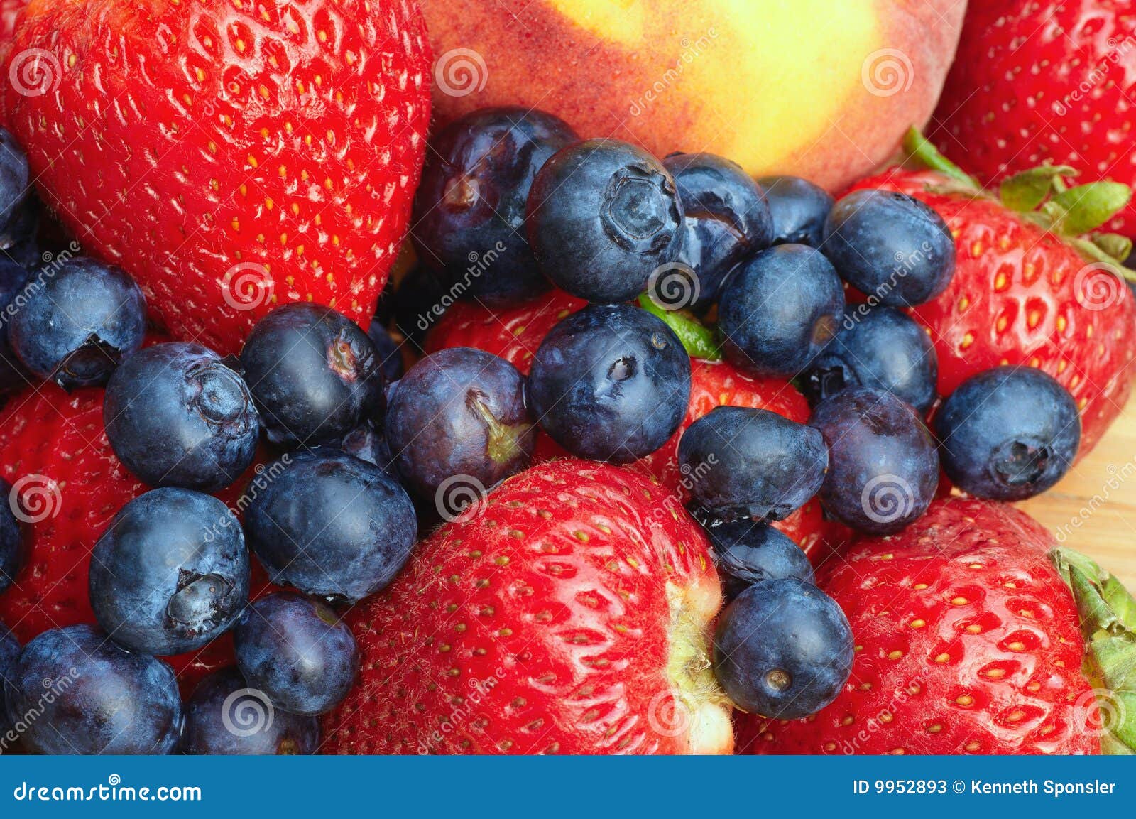 Fruit medley macro stock image. Image of strawberries - 9952893