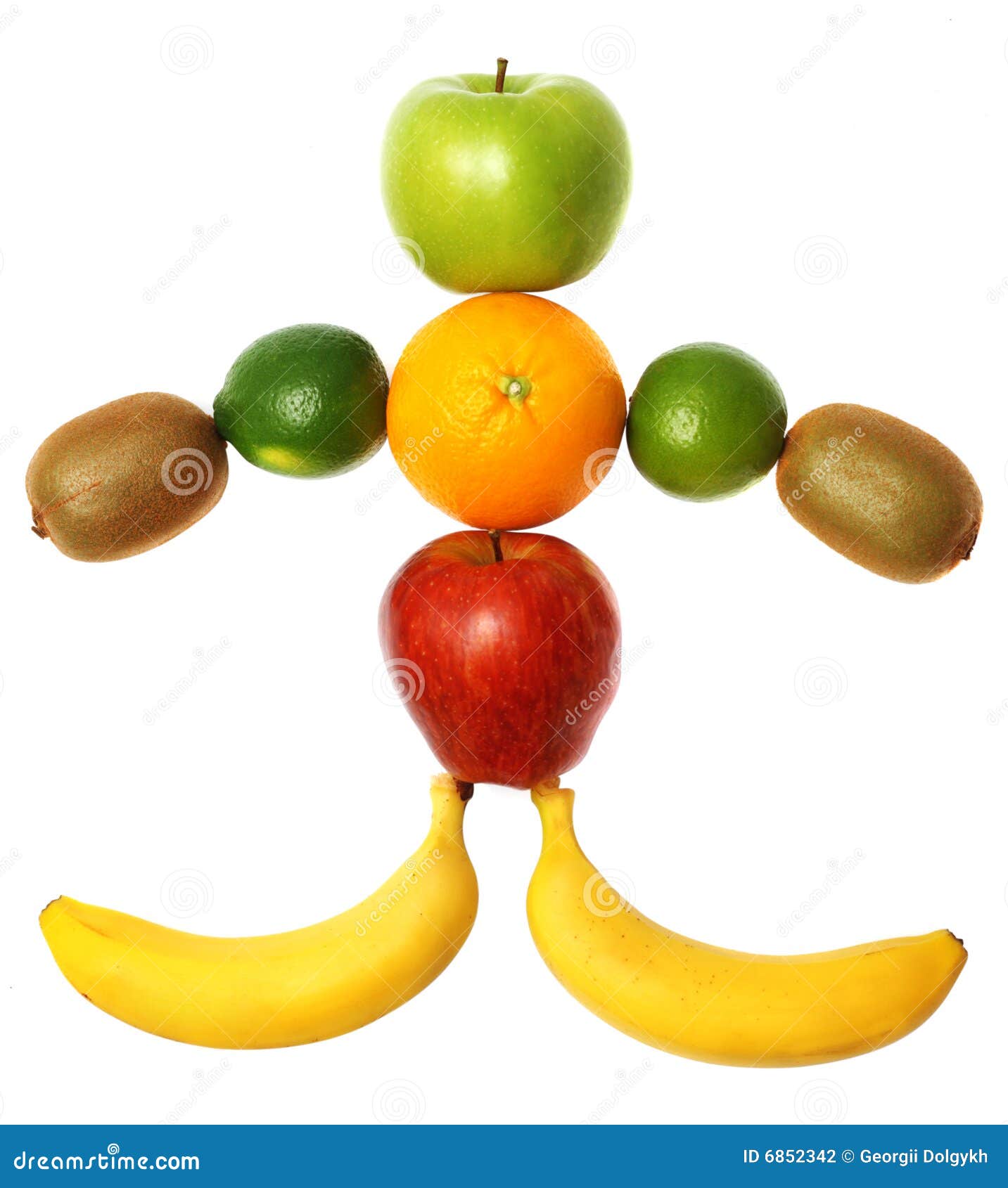 Fruit-mens stock foto. Image of gezond, banaan, exotisch - 6852342