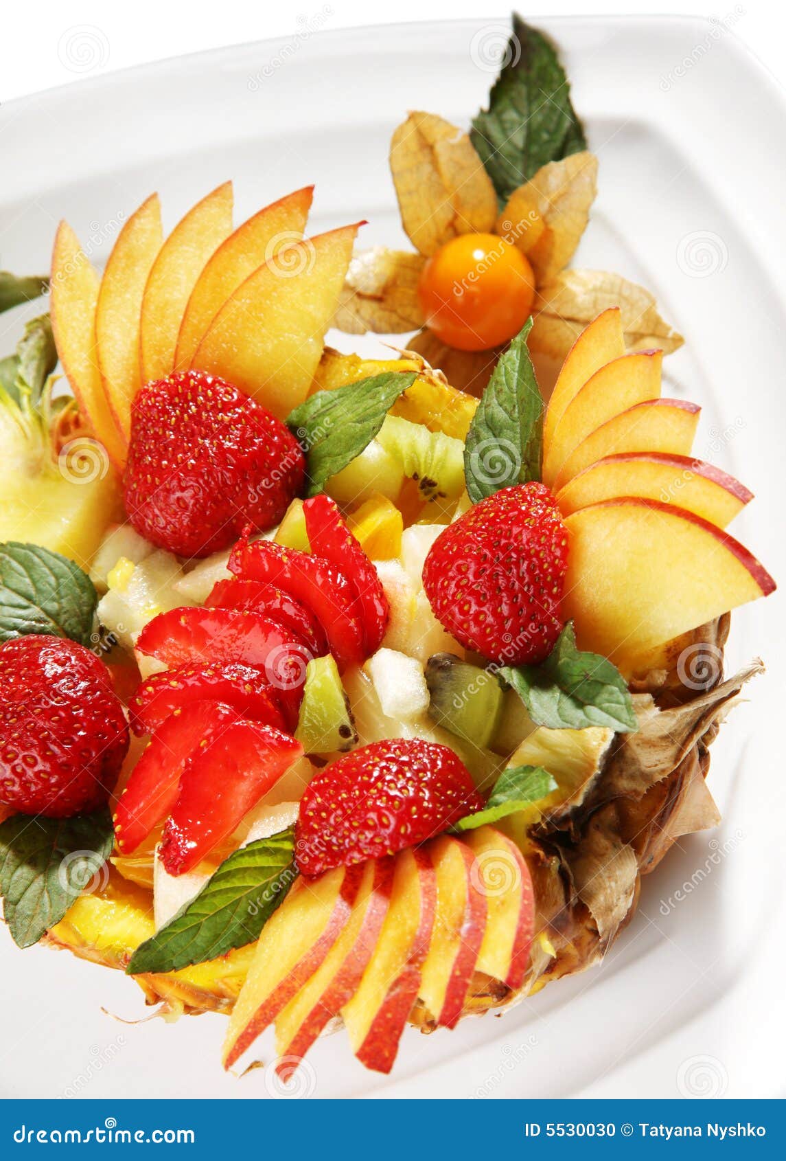 Fruit mix stock photo. Image of frutti, spearmint, yellow - 5530030