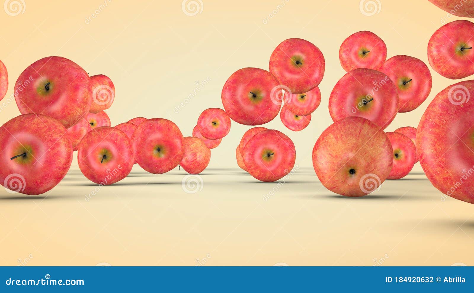 Fruit Mix, Animated Fruit Movement, 3D Animation Stock Illustration ...