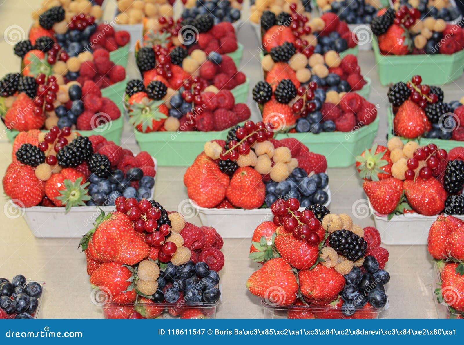 Fruit Mix Consisting of: Red Currant, Red Raspberry, White Raspberry ...