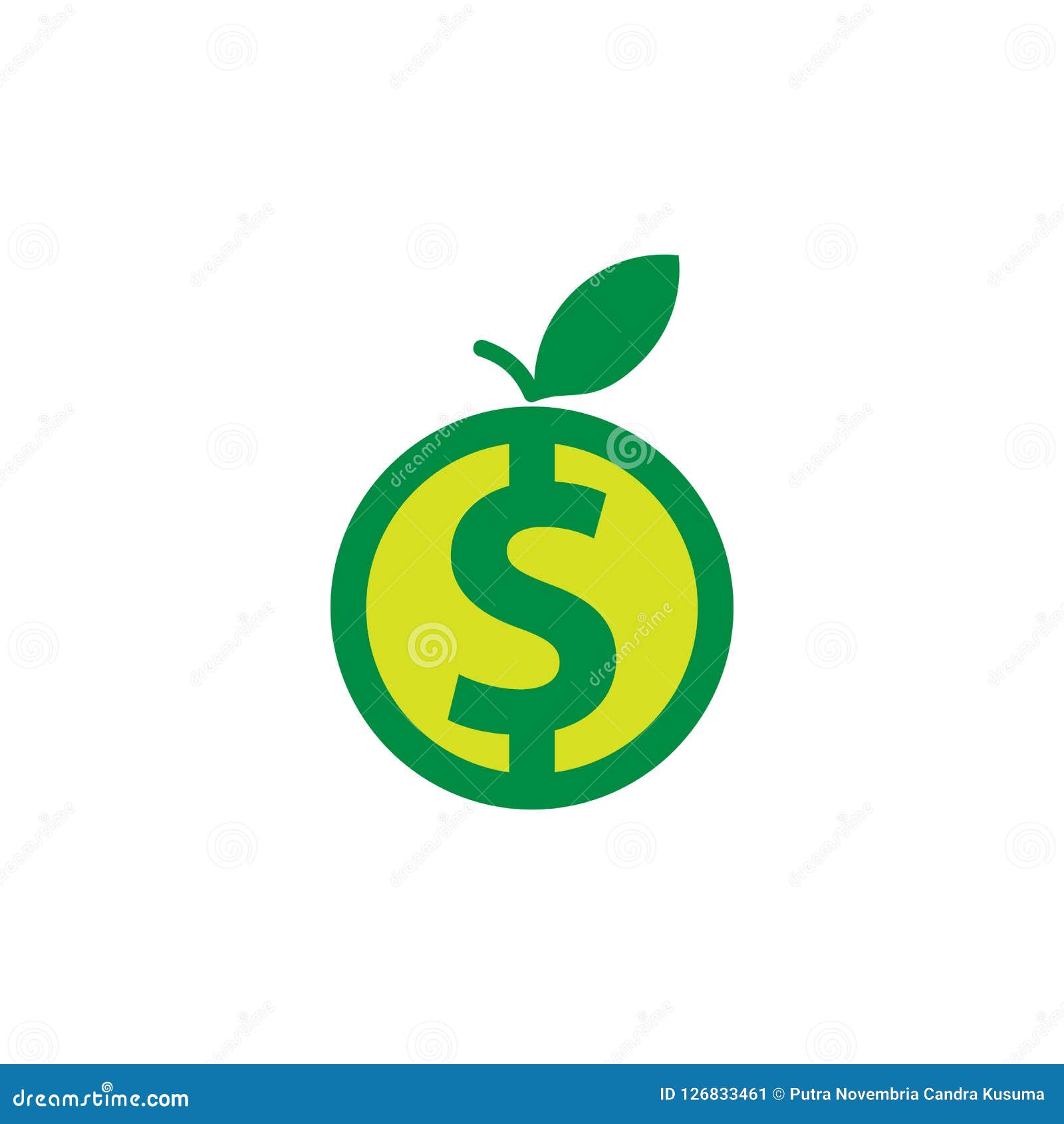 Fruit Money Logo Icon Design Stock Vector - Illustration of design ...