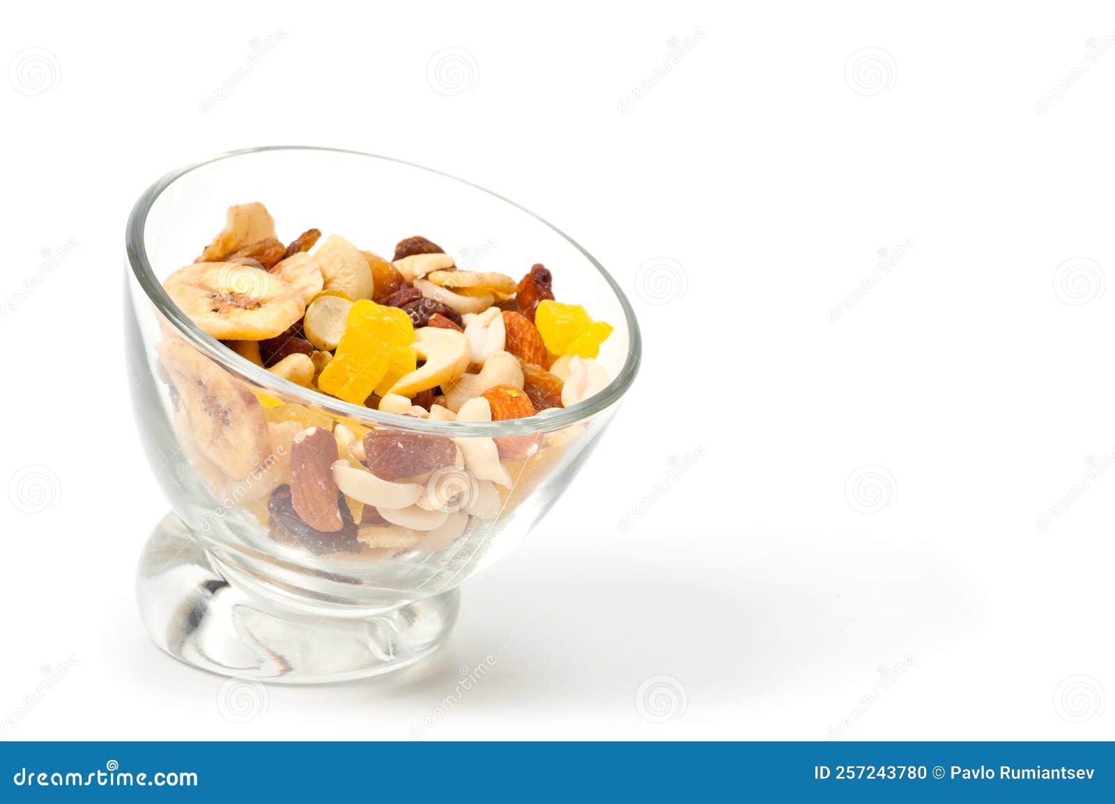 Fruit and Nut Assortment of Peanuts, Raisins, Pineapple, Almonds ...