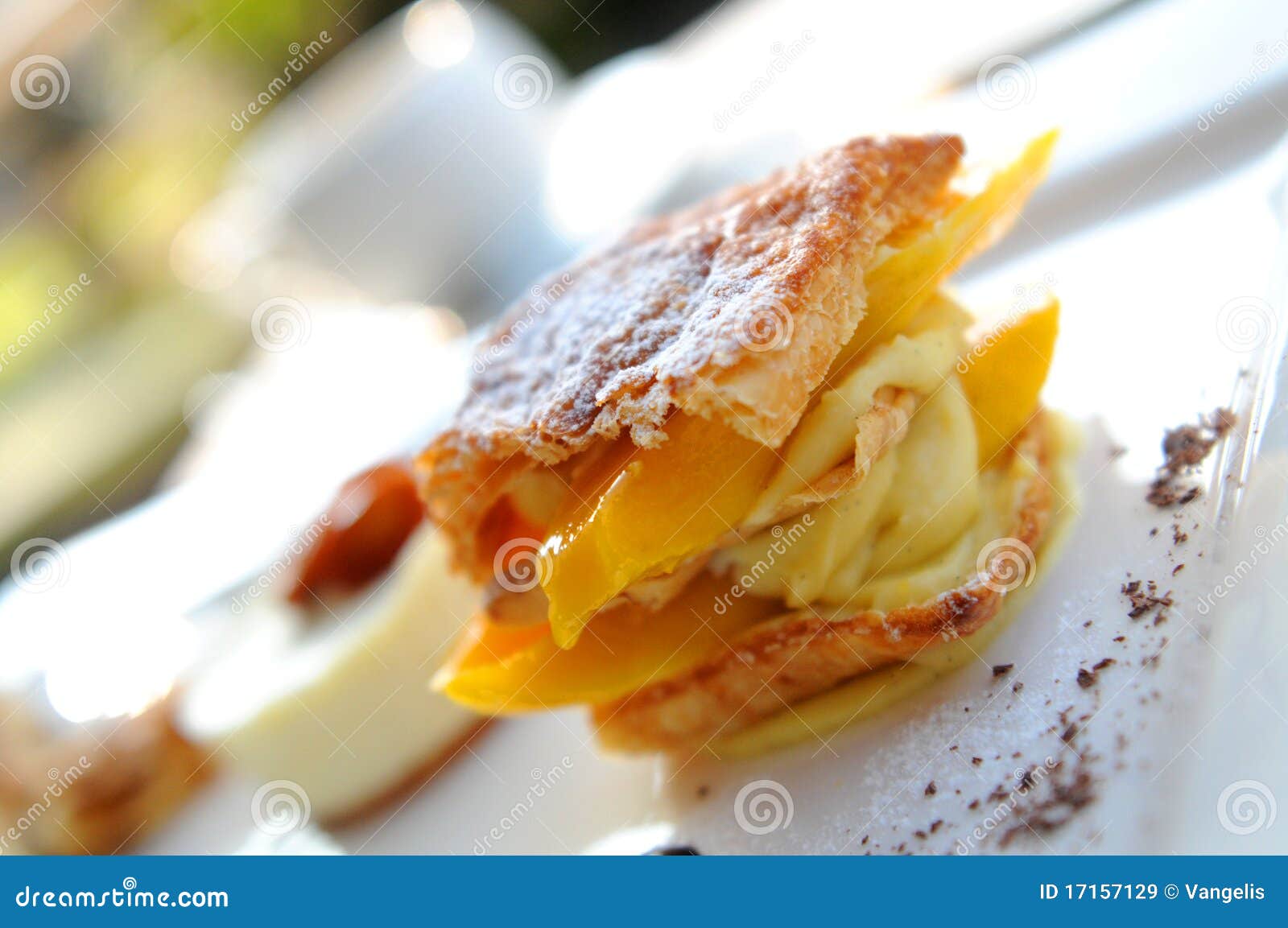 Fruit pastry stock image. Image of cake, dish, slice - 17157129
