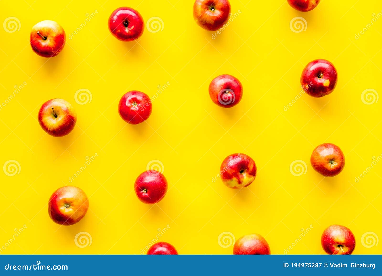 Fruit Pattern of Red Apples on Table Desk Top View Stock Image - Image ...