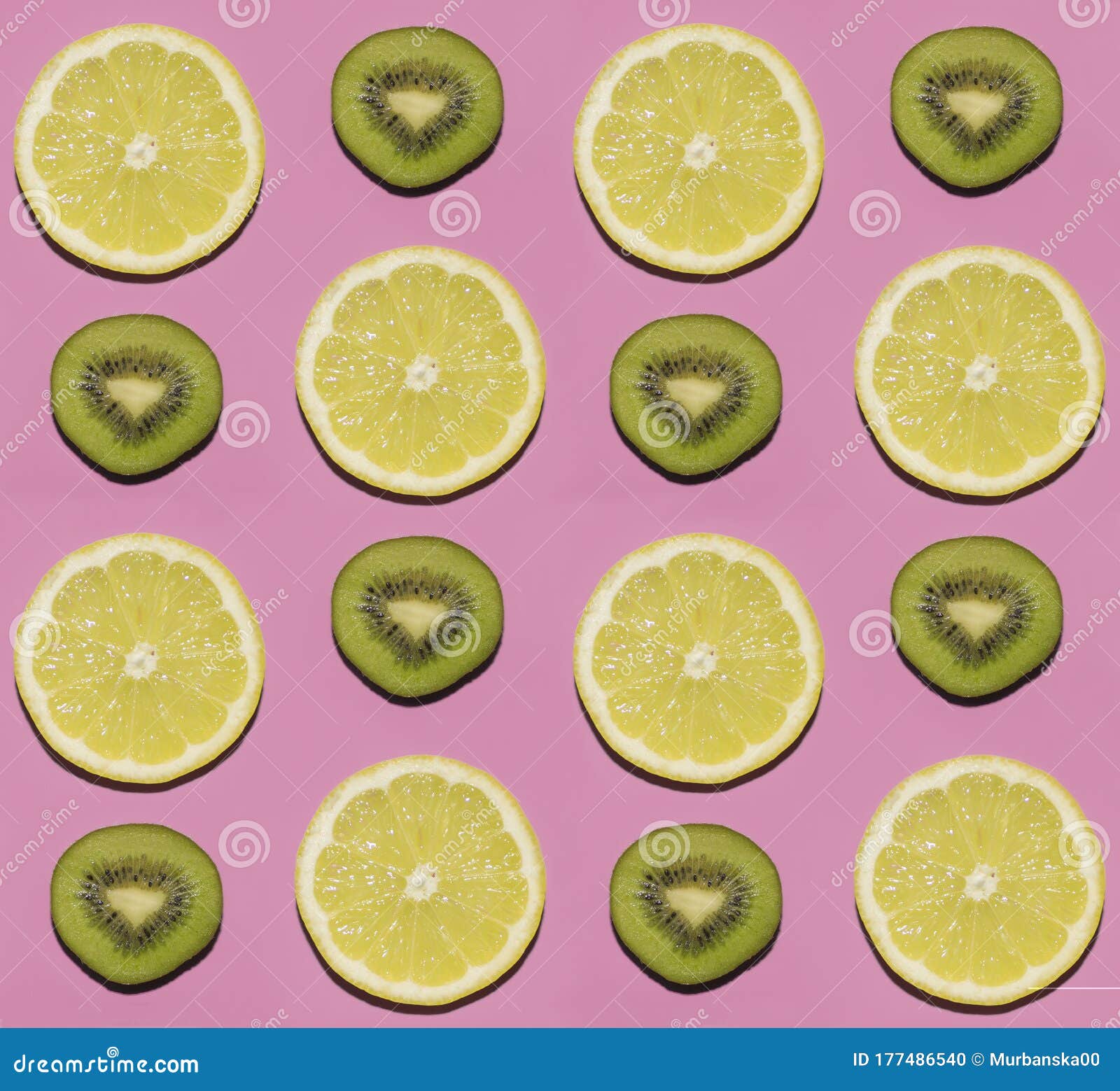 Kiwi With Pink Background Stock Photography | CartoonDealer.com #182866556